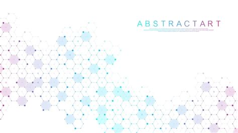 의학 과학 기술 화학 과학 분자 배경 Dna 분자 동적 웨이브 흐름 Dna 분자 벡터 일러스트와 함께 과학 템플릿 벽지 또는