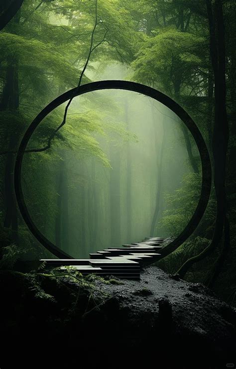 Midjourney 背景·适合禅意森林场景 花瓣网