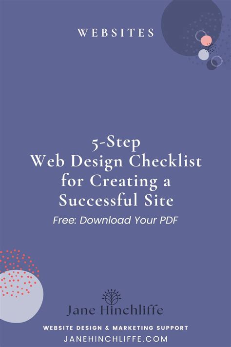 5 Step Web Design Checklist Pdf For Creating A Successful Site