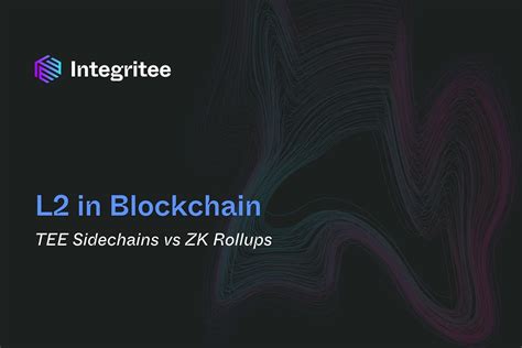 L2 In Blockchain Tee Sidechains Vs Zk Rollups By Integritee Network