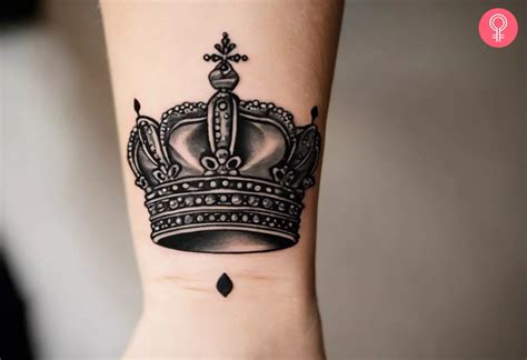 Black Queen Crown Tattoo