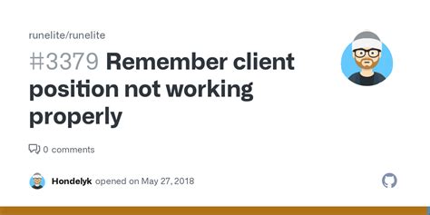 Remember Client Position Not Working Properly Issue Runelite Runelite GitHub