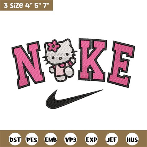 Hello Kitty Nike Embroidery Design Hello Kitty Embroidery Inspire