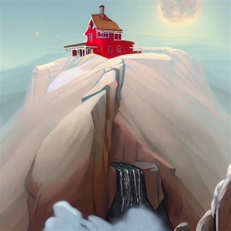 Red House On A Cliff Stable Diffusion Know Your Meme