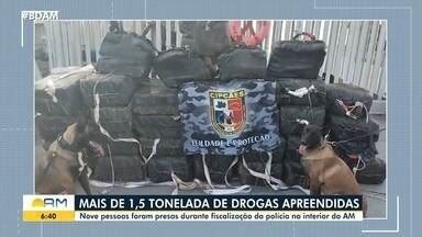 Bom Dia Amazonas Mais de 1 5 tonelada de drogas são apreendidas no