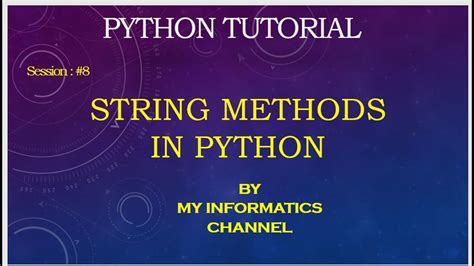 Python For Beginners Session8 String Methods Youtube