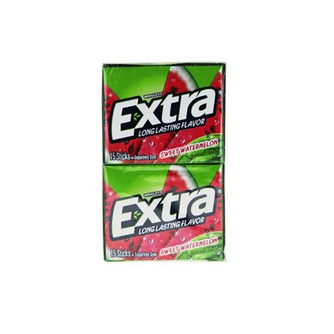 Wrigleys Extra Fruit Sensations Sweet Watermelon Gum Pack Of 10 15