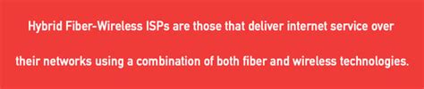 Characteristics Of A Hybrid Fiber Wireless Isp