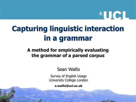 ppt capturing linguistic interaction in a grammar powerpoint
