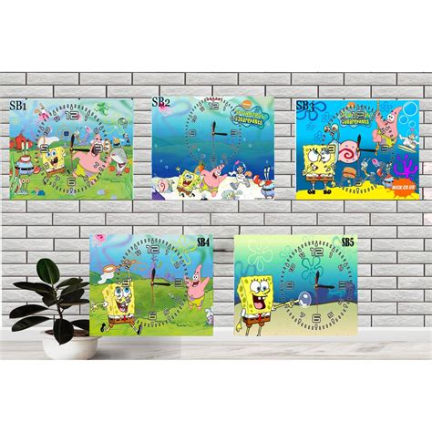 Jual Jam Dinding Karakter Kartun Spongebob Squarepants Shopee Indonesia