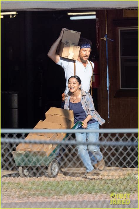 Matthew Mcconaughey Works Up A Sweat On Honey Bottling Plant While