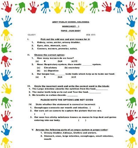 APS21 CLASS 5 EVS HOLIDAY HOMEWORK