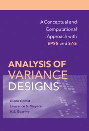 Analysis Of Variance Designs Cambridge Aspire Website