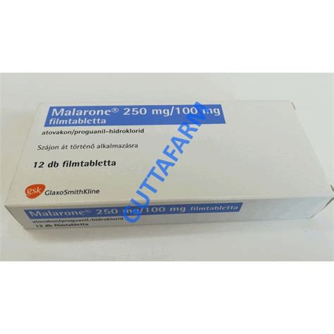 МАЛАРОН купить по низкой цене в Украине Malarone Атоваквон Прогуанил Гидрохлорид ГуттаФарм