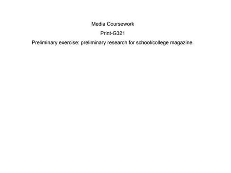 Preliminary Task Ppt