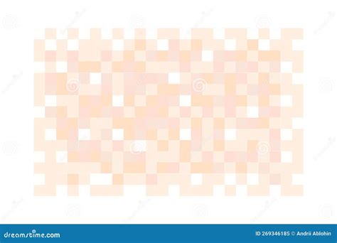 Censor Blur Effect Skin Toned Pixel Texture On Transparent Background Stock Vector