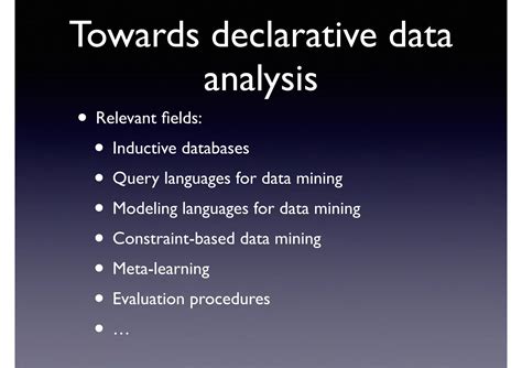 Declarative Data Analysis Ppt
