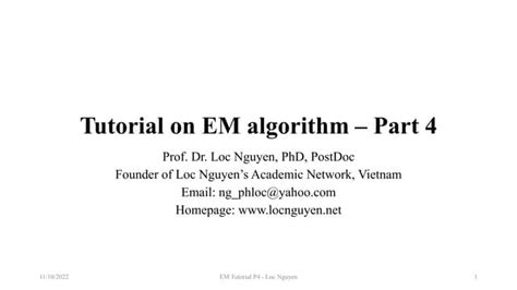 Tutorial On Em Algorithm Part 4 Ppt