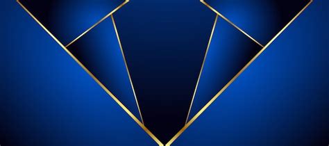 Free Vector Luxury Blue Overlap Layer Background