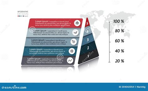 Pyramid Diagrams Are Presented Through Numerical Data Representation