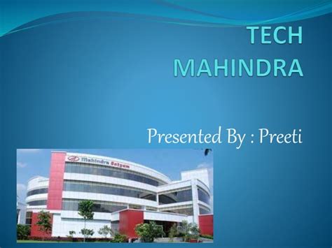 Presentation On IT Company Tech Mahindra PPTX
