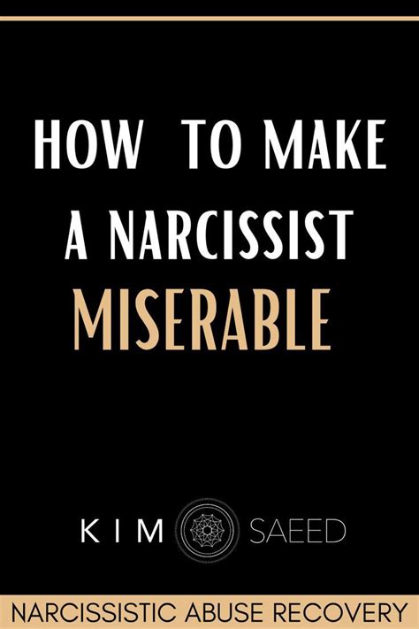 How to make a narcissist miserable – Artofit