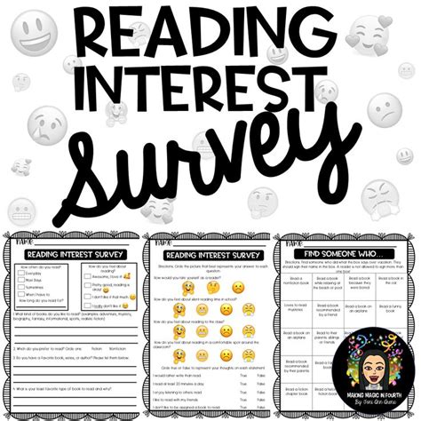 Reading Interest Survey Reading Interest Survey What Book 4th