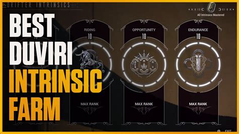 Warframe Max Out All Duviri Intrinsics Easy Youtube