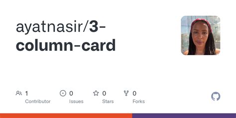 Github Ayatnasir Column Card