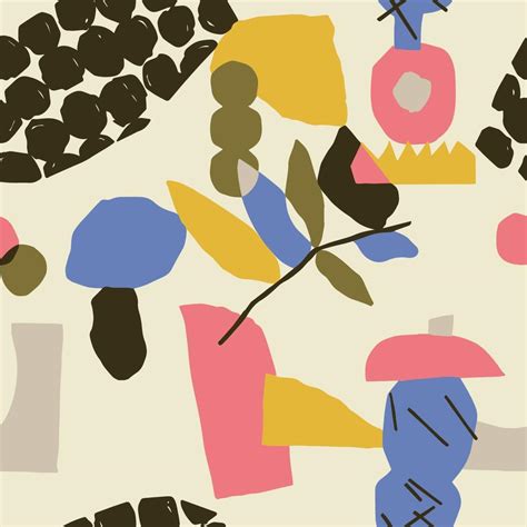 Vector Doodle Geometric Illustration Seamless Repeat Pattern 12051574