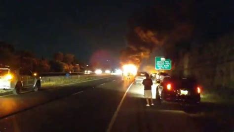 Video Shows Fiery Scene After Wheeler Wreck On Loop In San Antonio