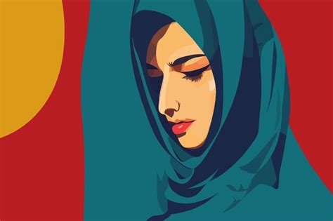 Protesto No Irã Mulher Iraniana Vestindo Um Hijab Com Os Olhos Fechados