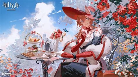 【明日方舟】将心绪落于笔下，与花香一同送出。博士，这份心意希望你能收到。 花瓣网