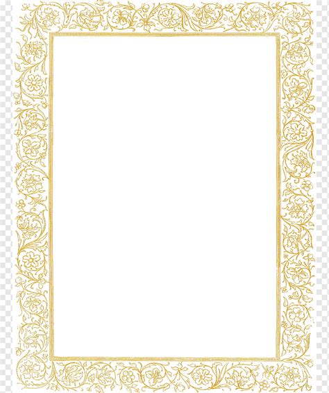 Moldura de ouro borda dourada s texto retângulo decoração png PNGWing