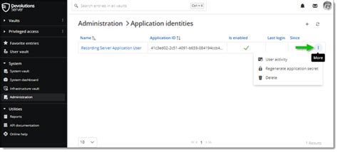 Applications Identities Devolutions Documentation