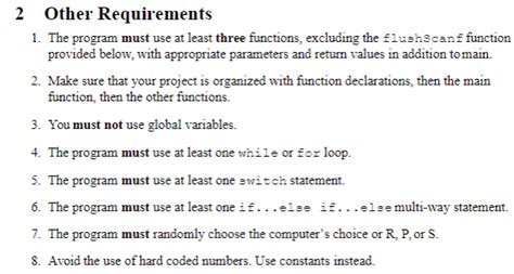 Solved Write A Program That Implements A Rock Paper Scissors