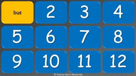 Matching Pairs Words Pictures Memory Game PowerPoint Template TpT