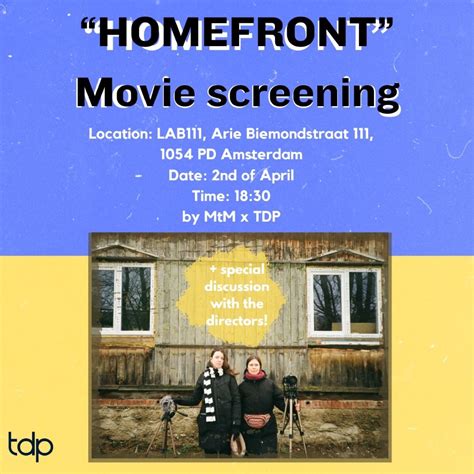 Talent Development Programme On Linkedin Tdp And Moviesthatmatter Are Inviting You To Join Us