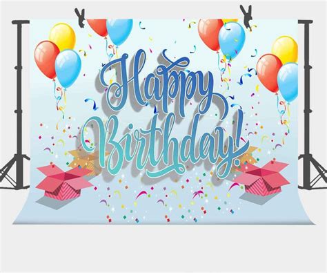 Hellodecor Polyester Fabric 7x5ft Happy Birthday India Ubuy