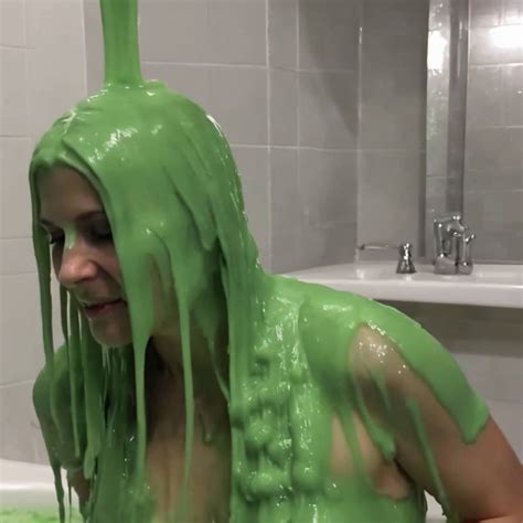 Woman Green Slimed Profile View 17 By Theslimer On Deviantart