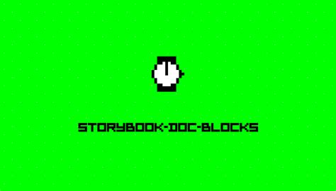 Storybook Doc Blocks Stories Hackernoon