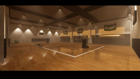 3d Model Basketball Gym Environment Turbosquid 2295656