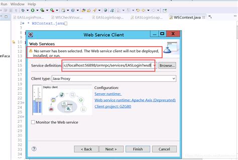 关于eclipseide 新增wsdl链接时，提示the service definition selected is invalid 的问题 csdn博客