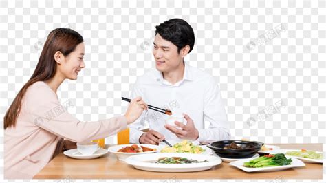 달콤하게 밥 먹는 커플 Png 일러스트 무료 다운로드 Lovepik