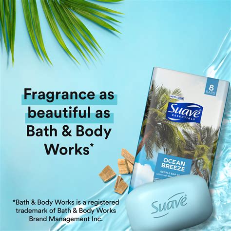Suave Essentials Bar Soap Ocean Breeze 32 Oz 8 Count