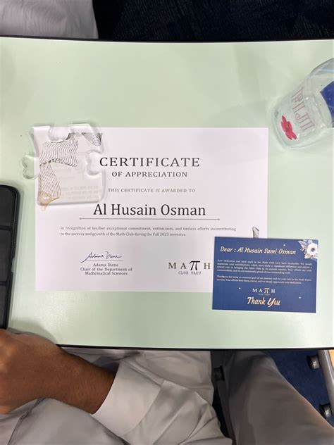 Al Husain Osman On Linkedin Mathclub Uaeu Gratitude