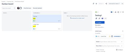 See Linked Tasks In Kanban Board
