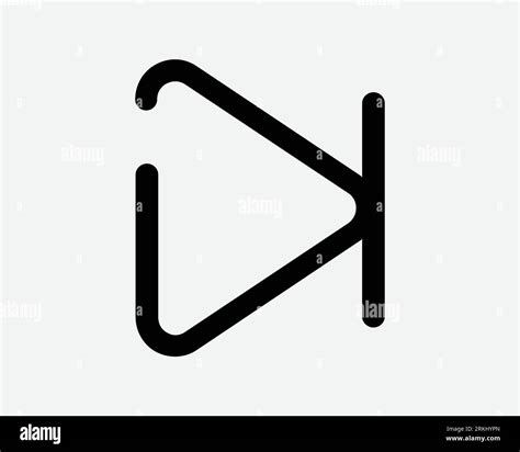 Skip Line Icon Next Music Audio Media Control Button Forward Track