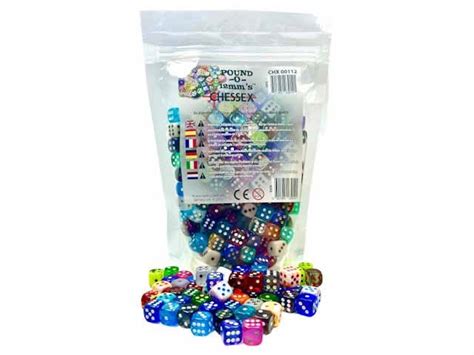 Pound O 12mms Bag Of Loose Small Chessex D6 Dice — Pippd