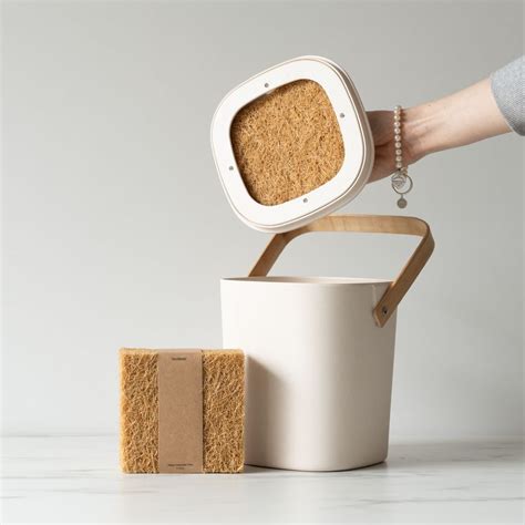 Bamboo Compost Bin Compost Trash Can Biodegradable Products Organic